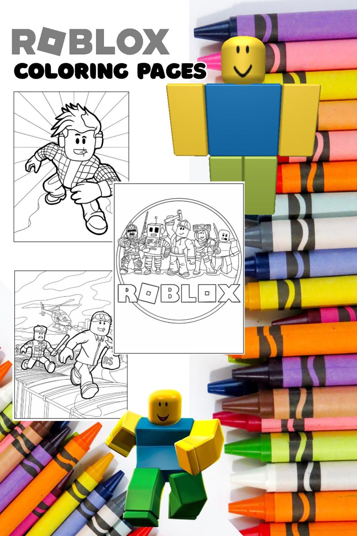 Printable Coloring Pages for Kids Roblox Coloring Pages 40 Pages - Etsy