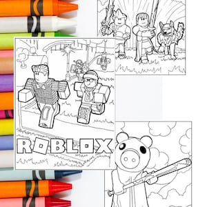 Printable Coloring Pages for Kids Roblox Coloring Pages 40 Pages - Etsy