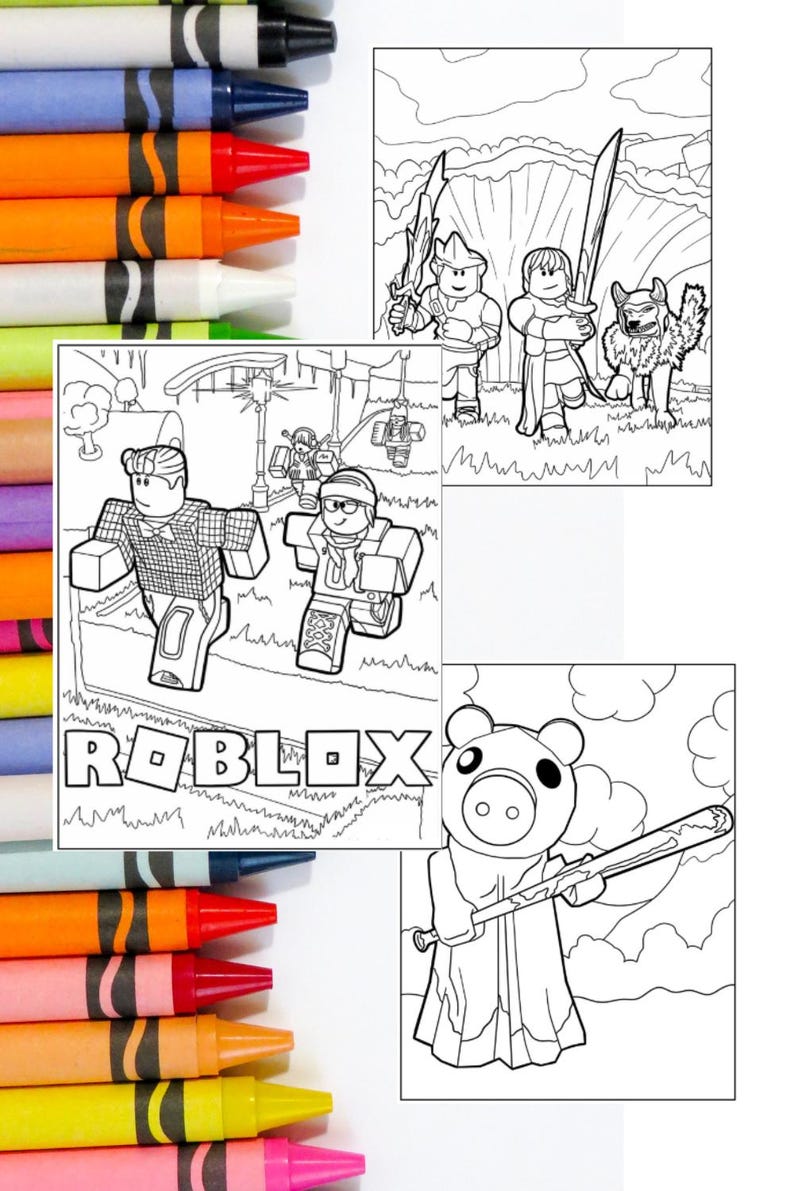 Printable Coloring Pages for Kids Roblox Coloring Pages 40 Pages - Etsy