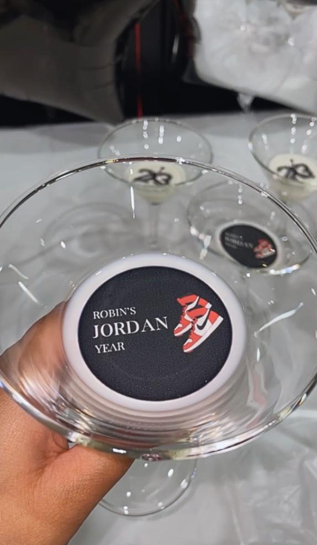 Custom Edible Drink Toppers - Perfect for 23rd 'jordan Year ...