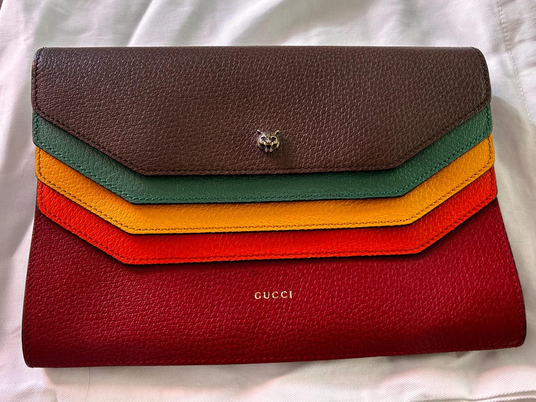 Gucci Rainbow Wallet - Etsy