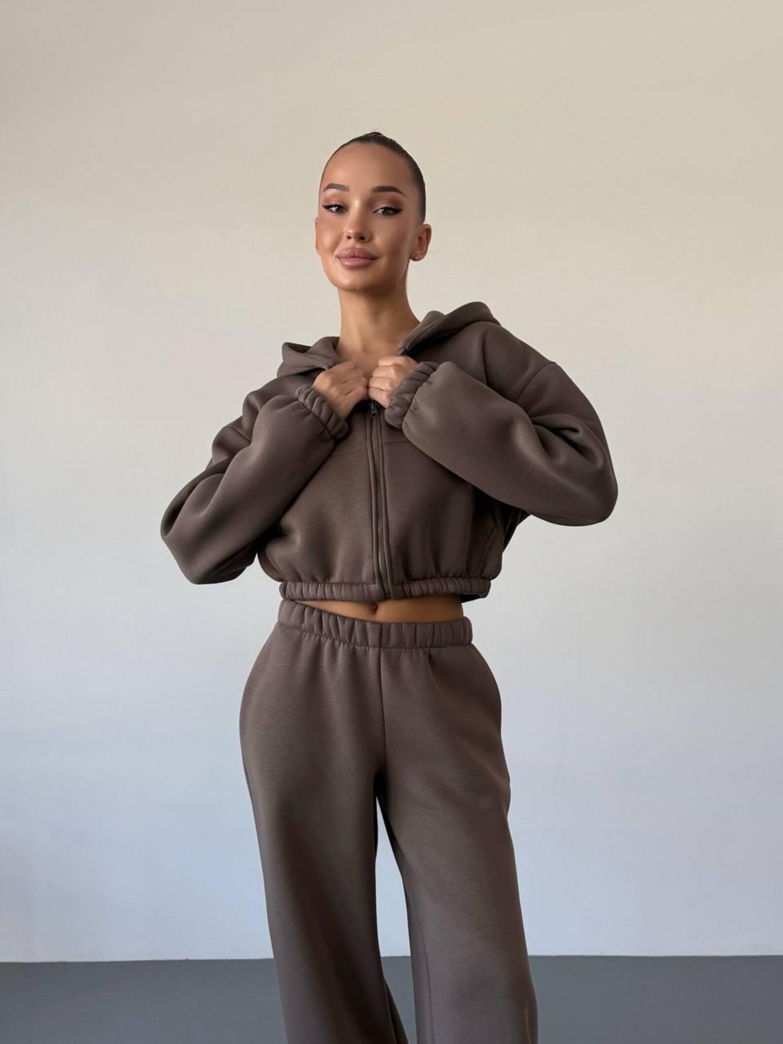 Women’s Fleece Lined Tracksuit | Cozy Cotton Blend Sweat Set | Warm ...