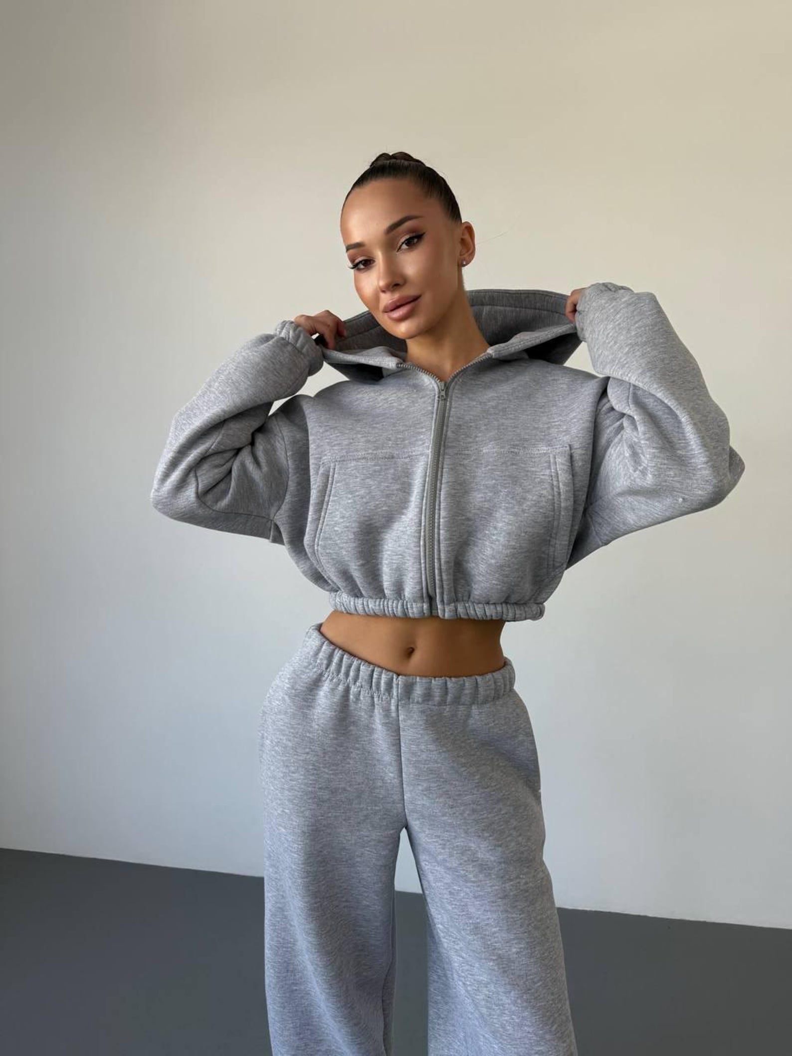 Women’s Fleece Lined Tracksuit | Cozy Cotton Blend Sweat Set | Warm ...