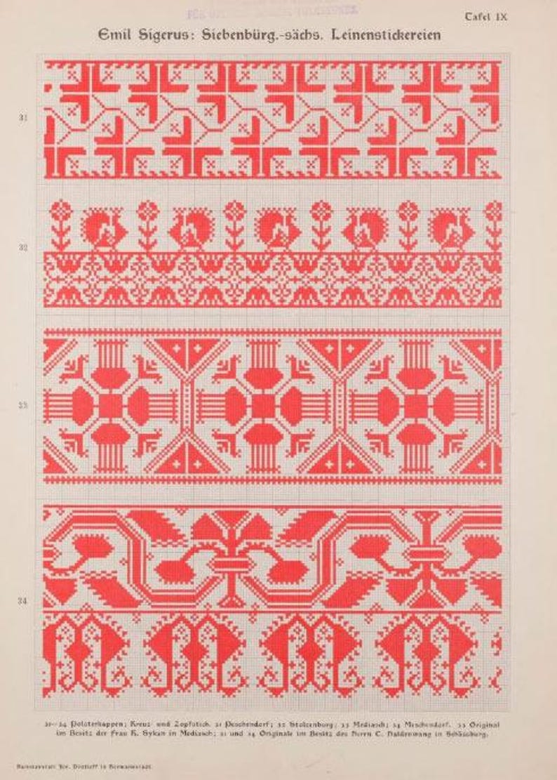 German Vintage Embroidery Book - Etsy