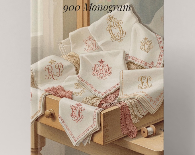 The EMBROIDERY DESIGN BOOK of Embroiderers Designs Containing Initials ...