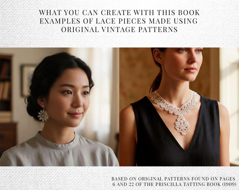 Vintage Tatting Pattern Library | Priscilla & DMC Lace Manuals ...