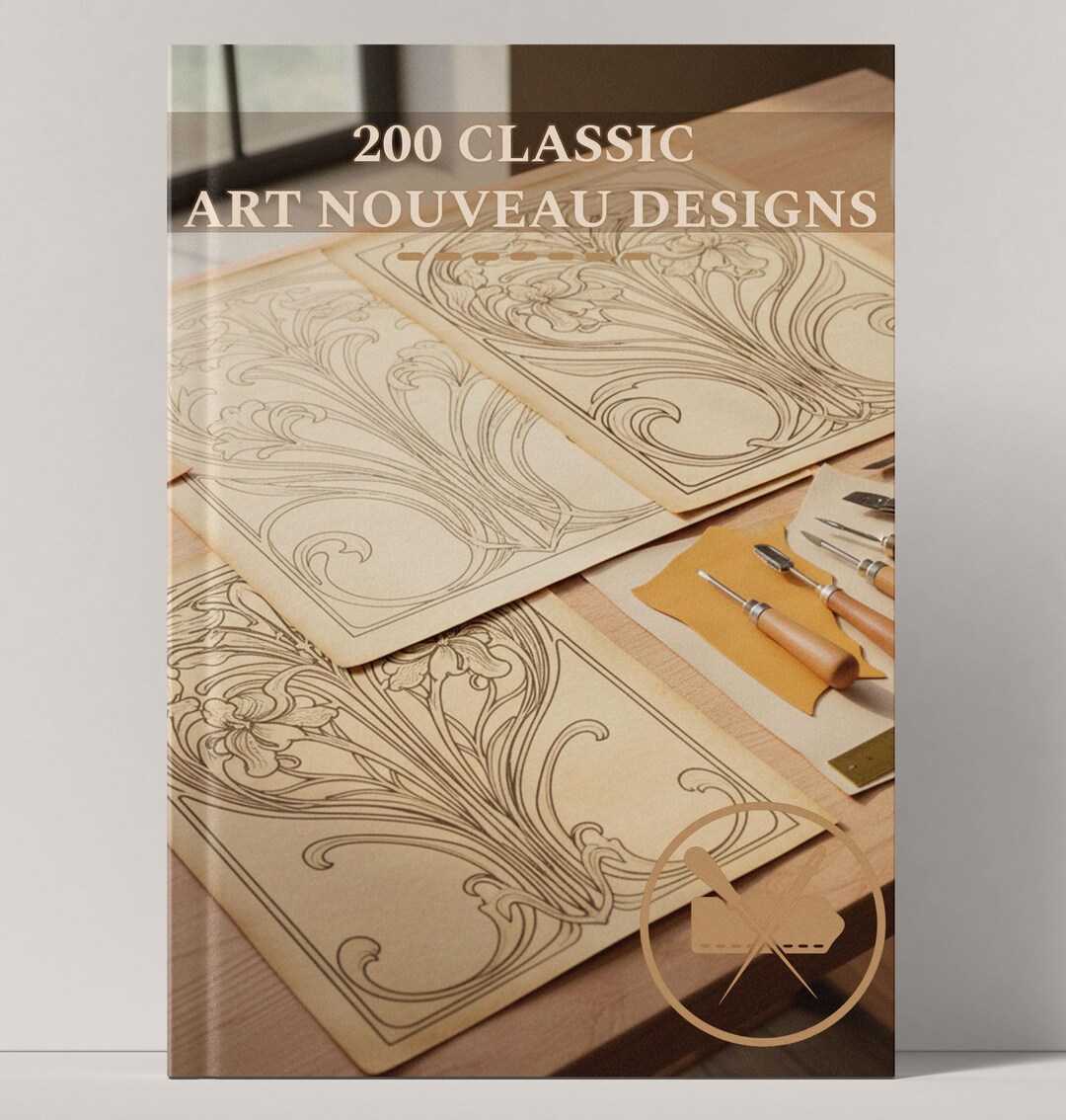 200 Classic Art Nouveau Designs – Vintage PDF Patterns, Floral Motifs ...