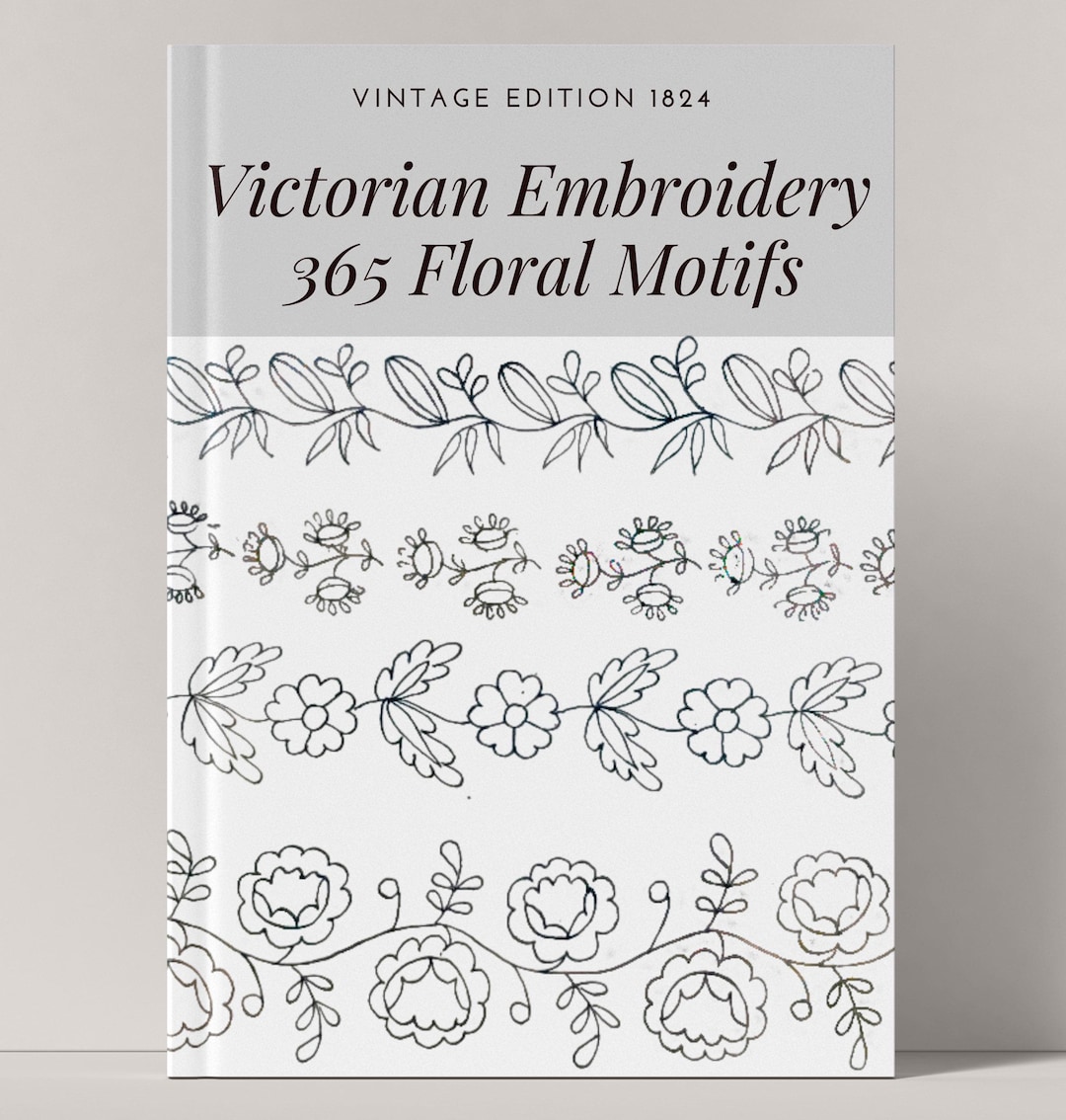 Victorian Embroidery Pattern Book - Etsy