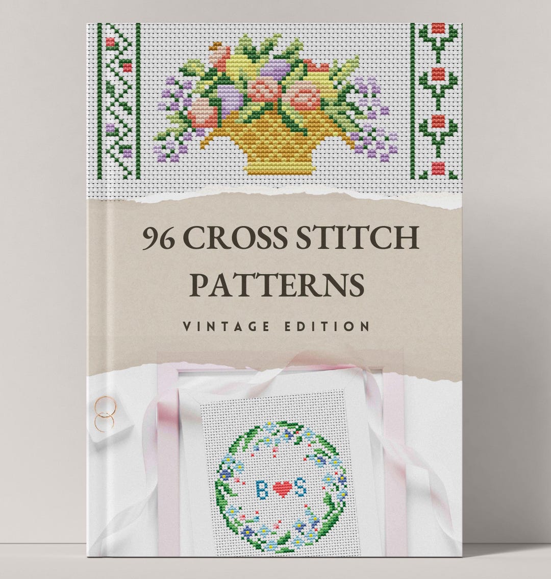 Embroidery Book - 96 Cross Stitch Patterns - Etsy