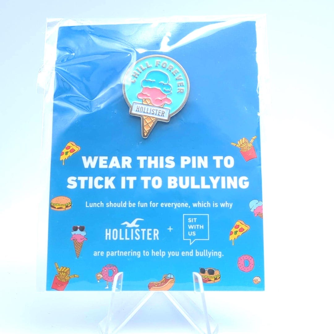 Chill Forever Ice Cream Stop Bullying Enamel Lapel Pin - Etsy