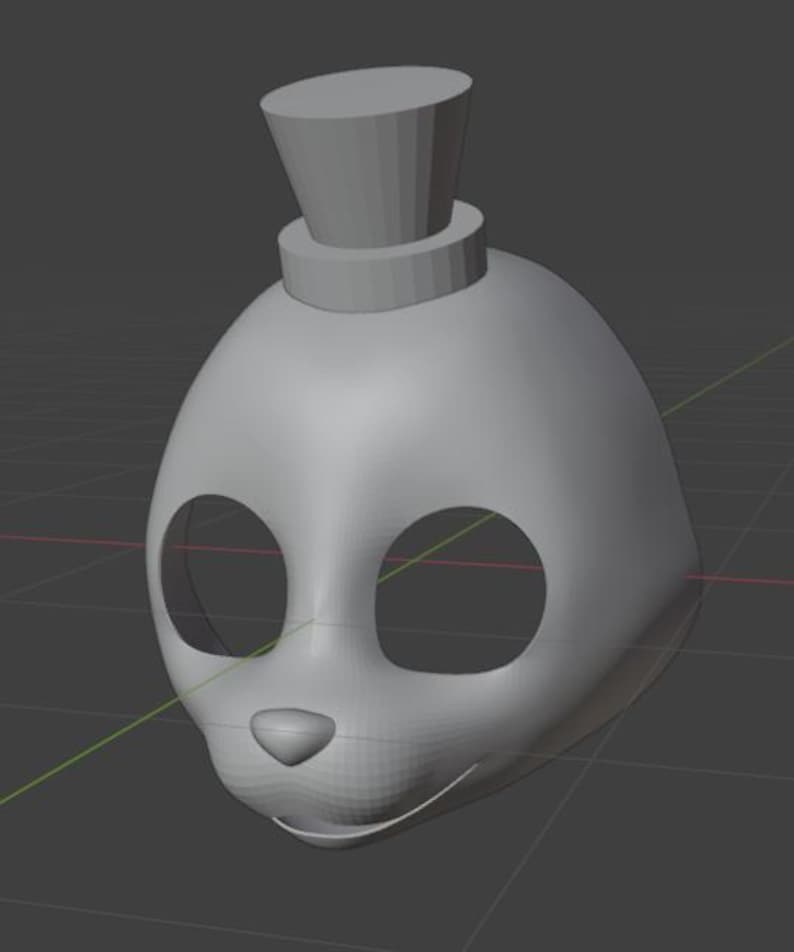 Toony/kemono/semi-realistic 3D Printed Fursuit Head (made to Order ...