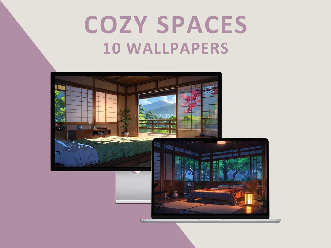 Japan Cozy Spaces Desktop Wallpapers | Kawaii Japanese Décor, Cute ...