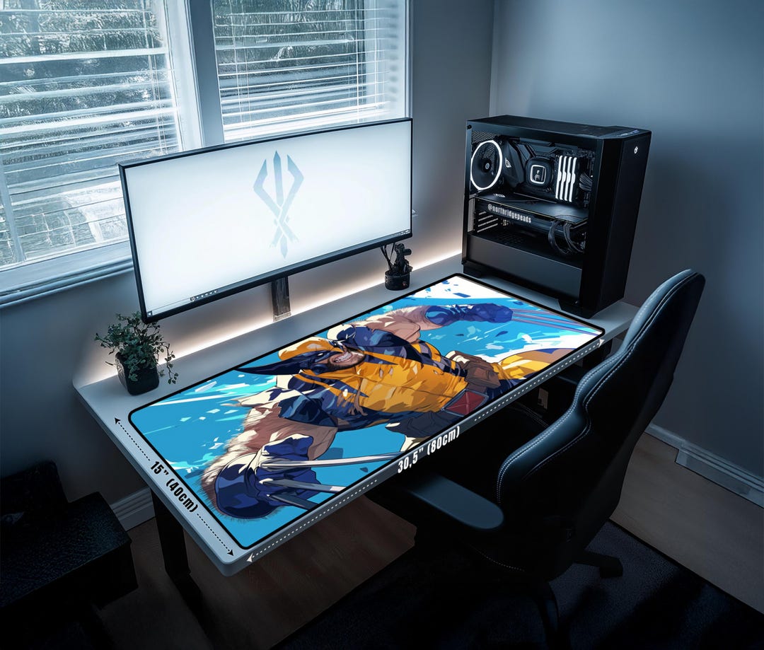 Wolverine X-men Desk Mat - Comic Book Fans Gaming Mouse Pad, Office ...