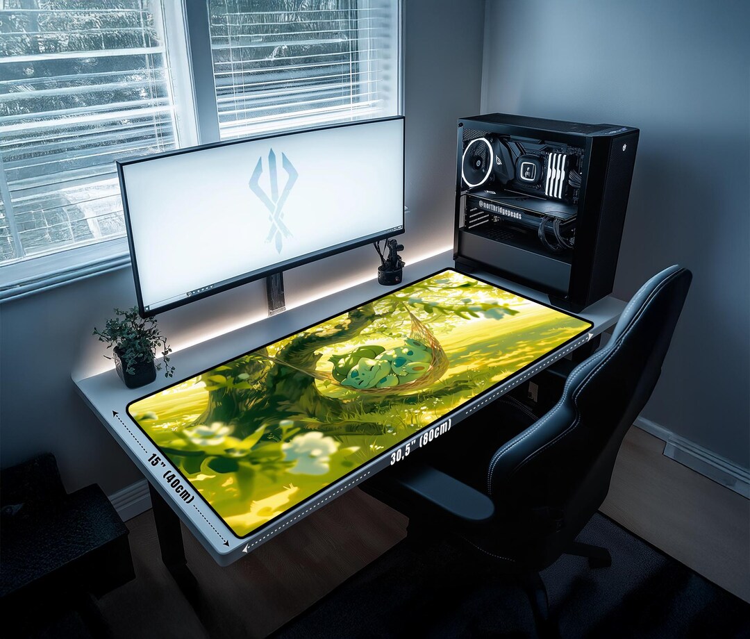 Bulbasaur Nature Desk Mat - Perfect for Home Office, Gaming, or School ...
