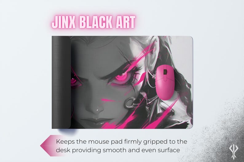 Arcane Jinx Black Art Desk Mat - Unique Gaming Mouse Pad, Occult Office ...