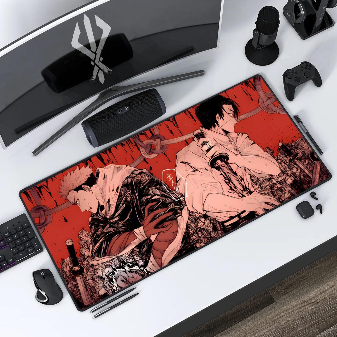Anime Desk Mats, Jujutsu Kaisen Yuji Itadori & Yuta Okkotsu Design ...