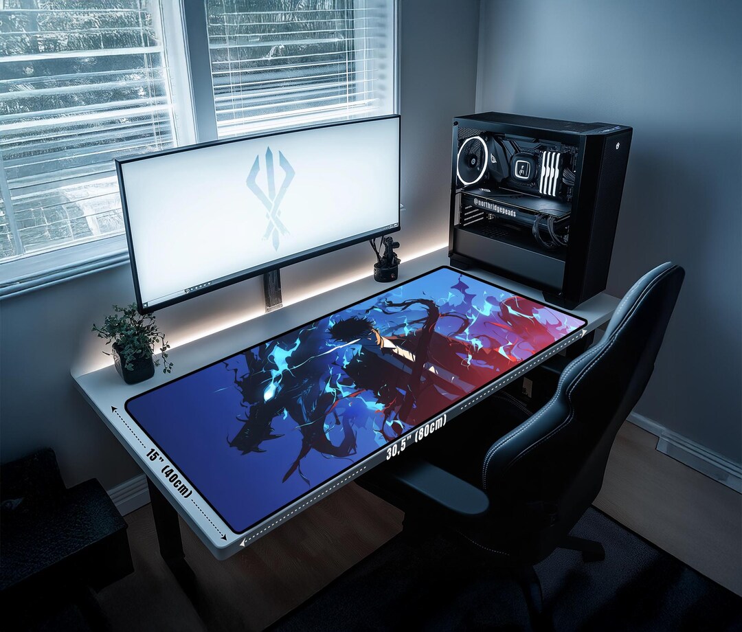 Mousepad, Solo Leveling S2 Sung Jin-woo Desk Mats, Gaming Desk Pad ...