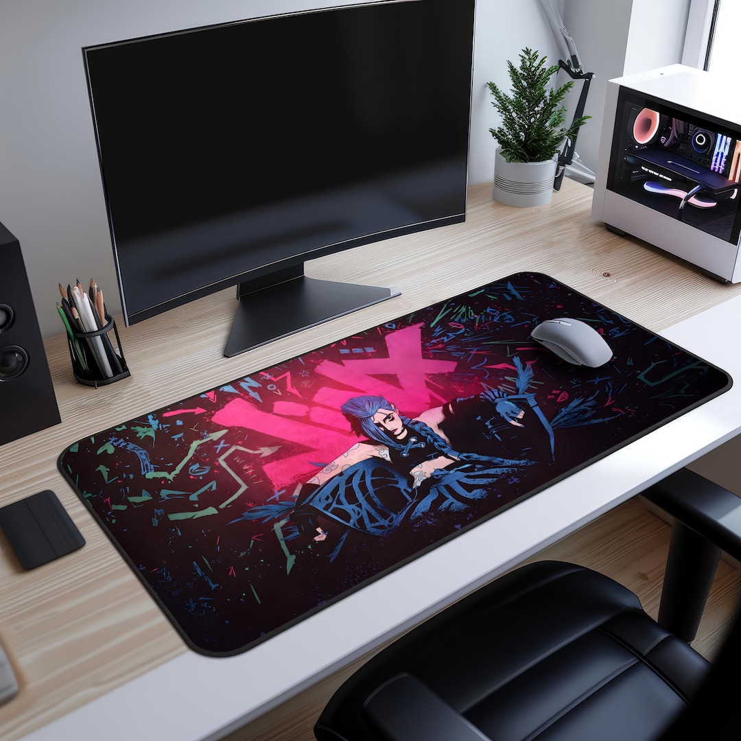 Jinx Graffiti Mouse Pad, Powder Keg Desk Mat, Madcap Gaming Mousepad ...