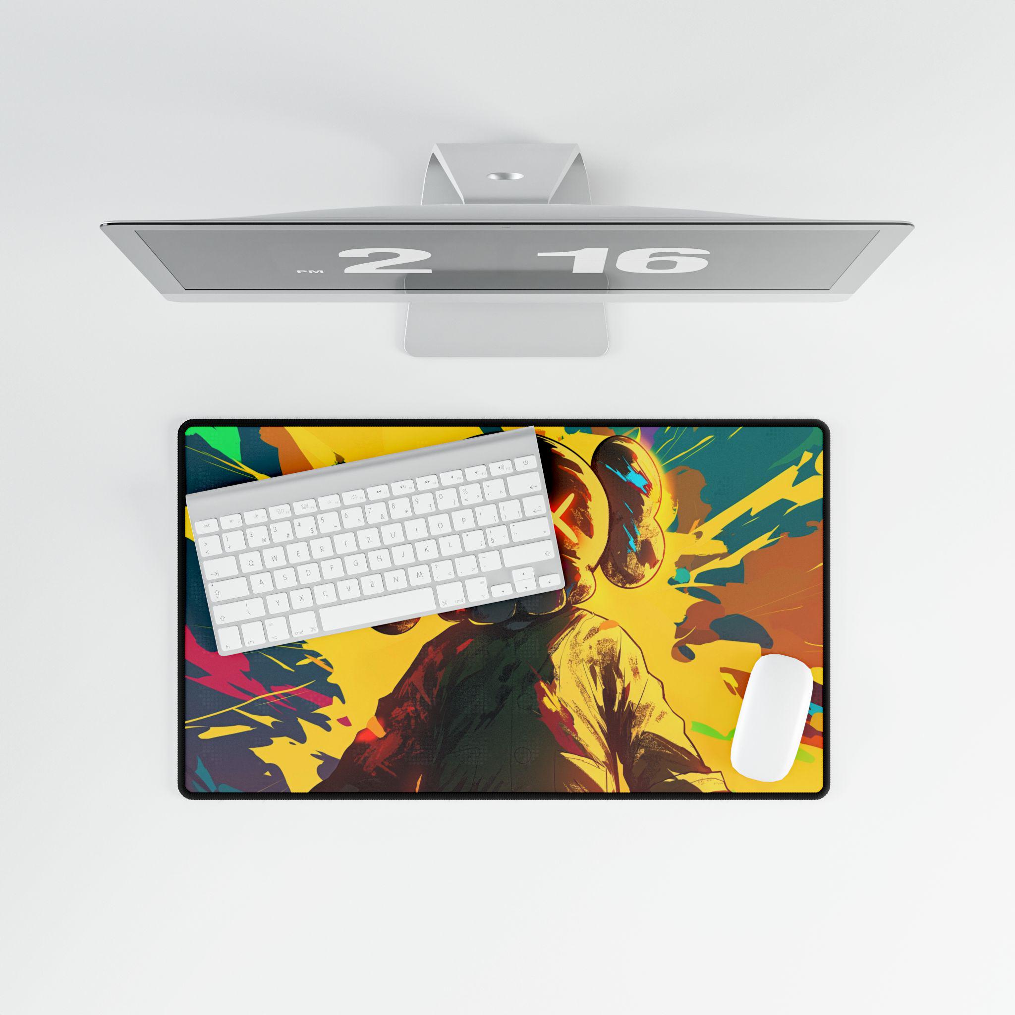 Kaws Hype Beast Desk Mat, Gaming, Work From Home, Large Desk Pad ...