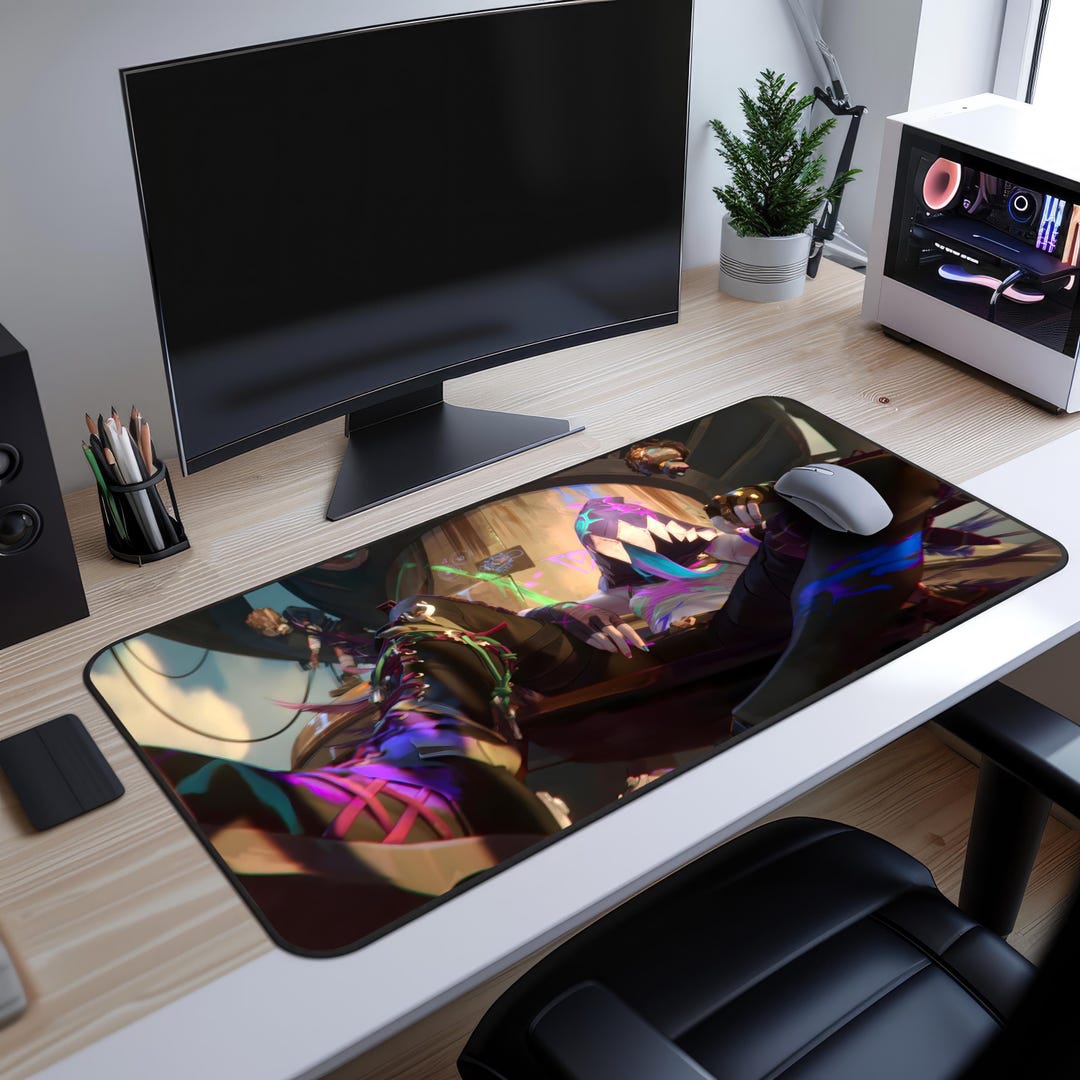 Arcane Jinx Mouse Pad, Gaming Desk Accessory, League of Legends Gift ...