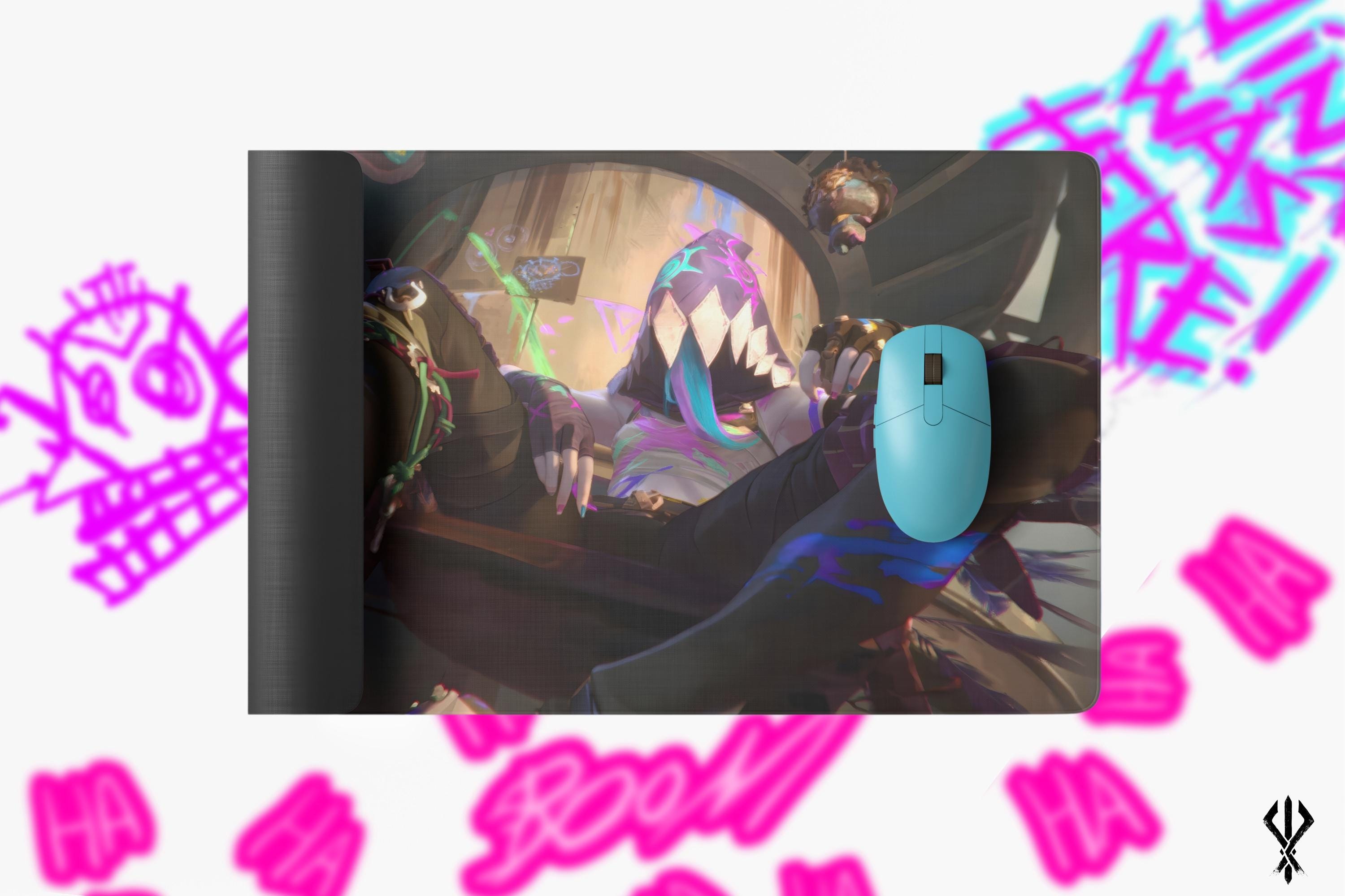 Arcane Jinx Mouse Pad, Gaming Desk Accessory, League of Legends Gift ...