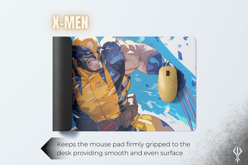 Wolverine X-men Desk Mat - Comic Book Fans Gaming Mouse Pad, Office ...