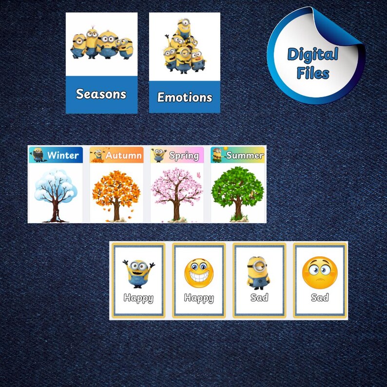 Minion-themed Classroom Posters | Alphabet, Numbers, Phonics, Shapes ...