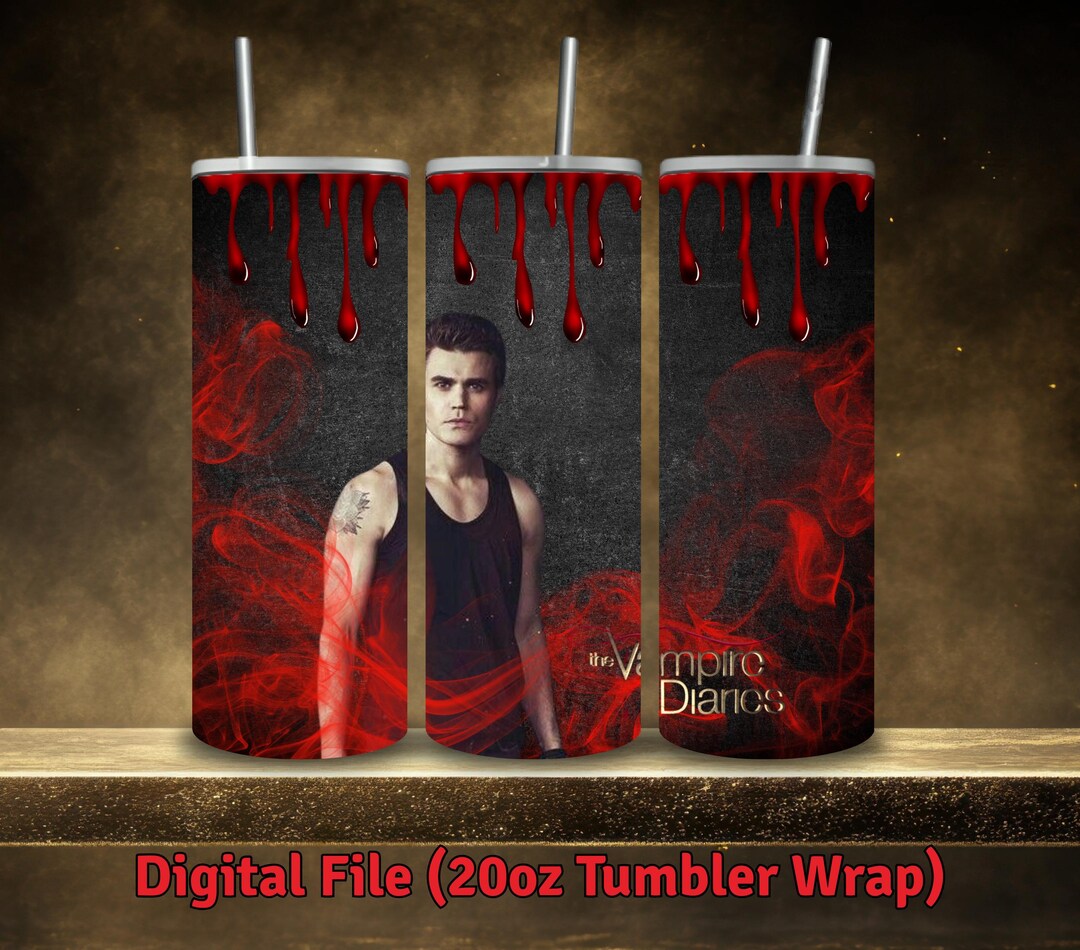 Vampire Diaries Tumbler Wraps Stefan Salvatore | Digital Download | TVD ...