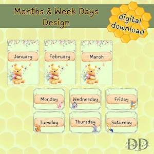 Winnie the Pooh Classroom Printable Posters - Etsy