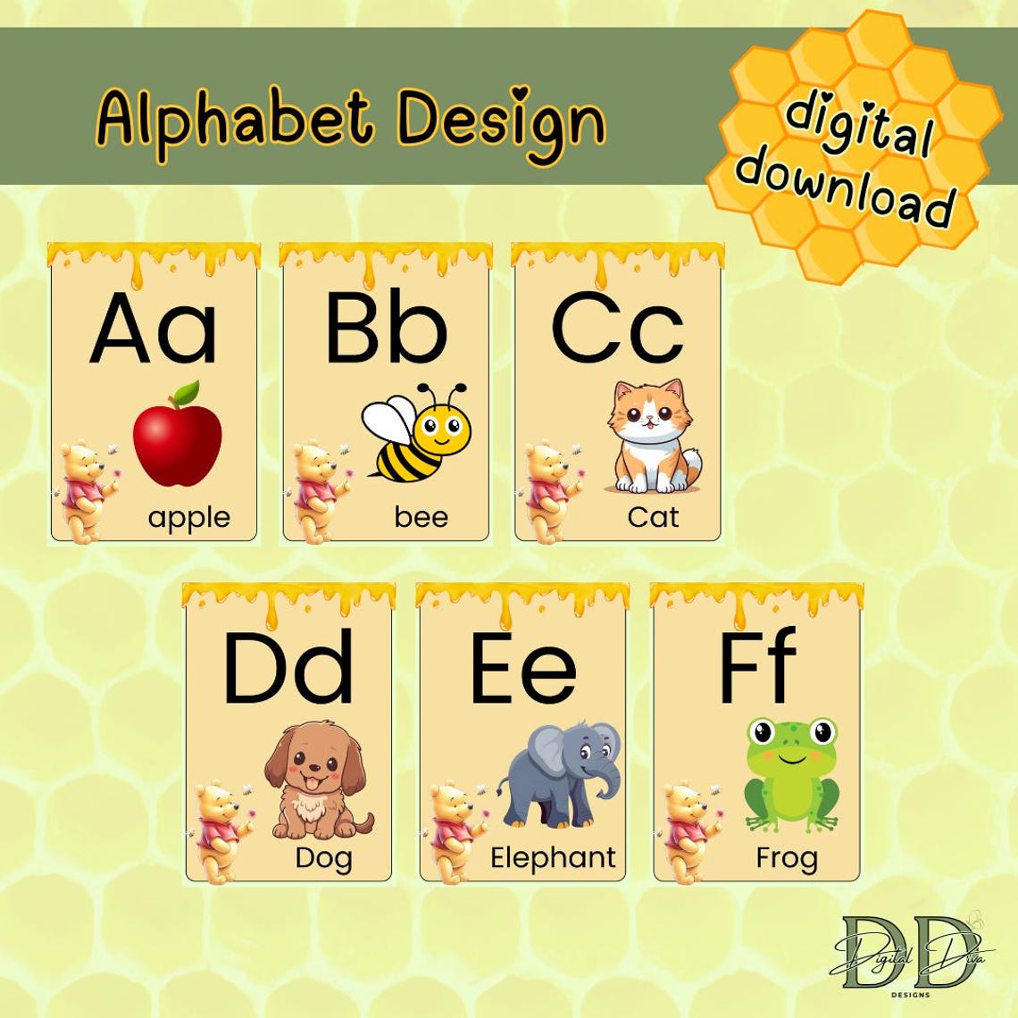 Winnie the Pooh Classroom Printable Posters - Etsy