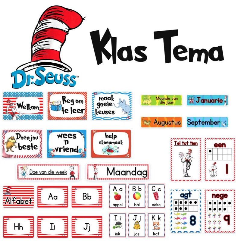 Dr Seuss Clipart - Etsy