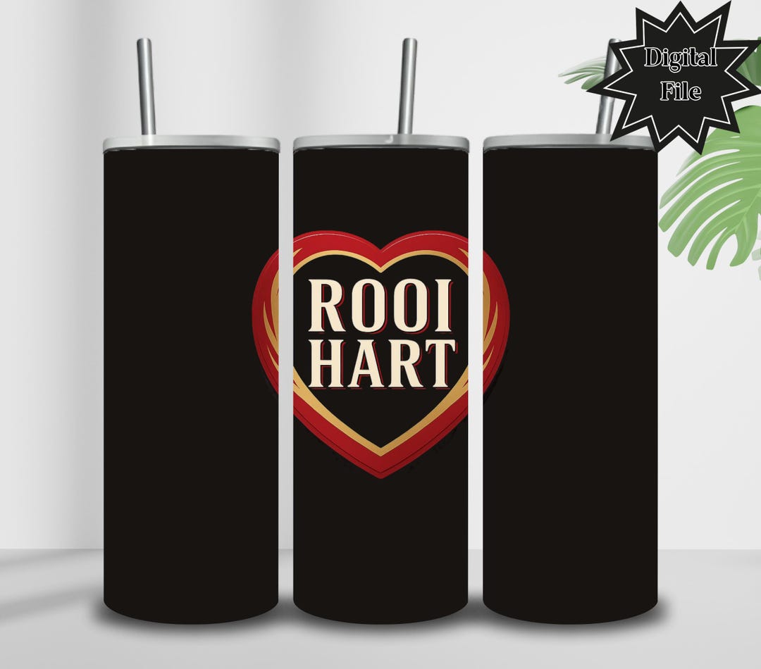Rooi Hart Tumbler Wrap PNG: Afrikaans Red Heart Rum Design (digital Download) - Etsy