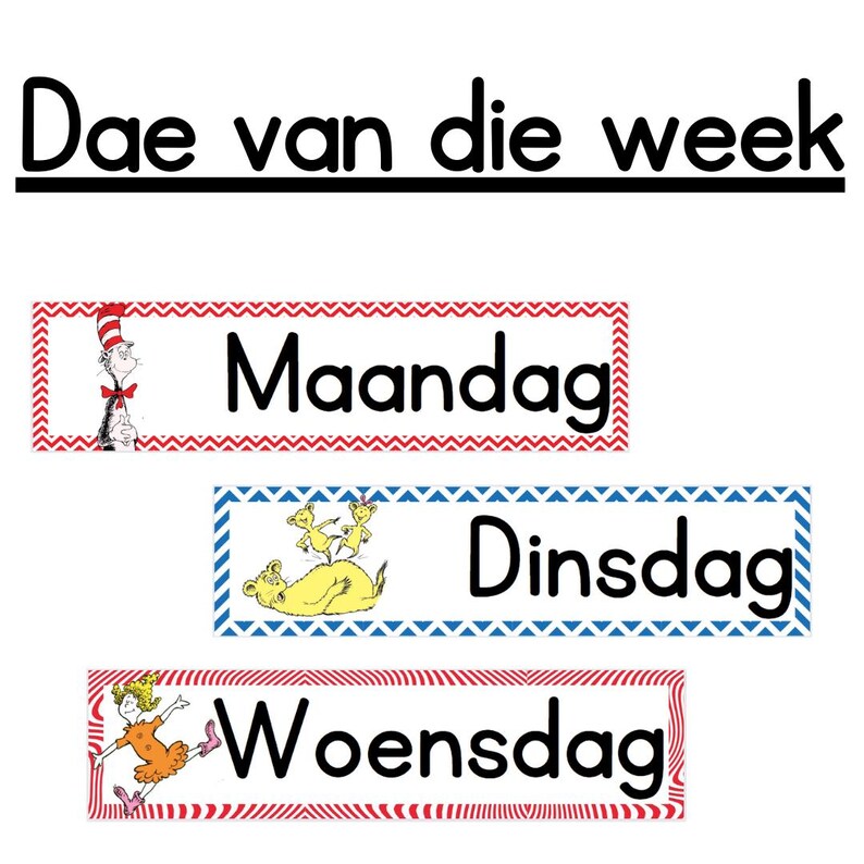 Dr.seuss Teacher Classroom afrikaans - Etsy