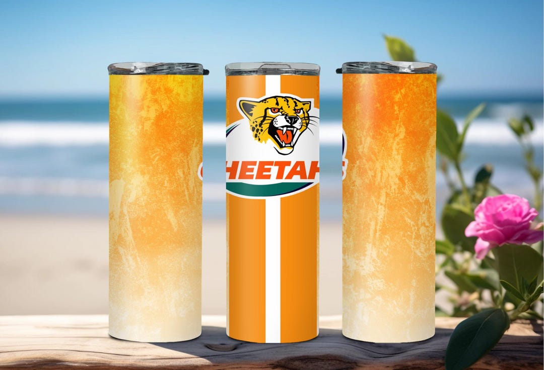 South African Rugby Tumbler Wraps | Cheetahs | 20oz Skinny Tumbler PNG ...