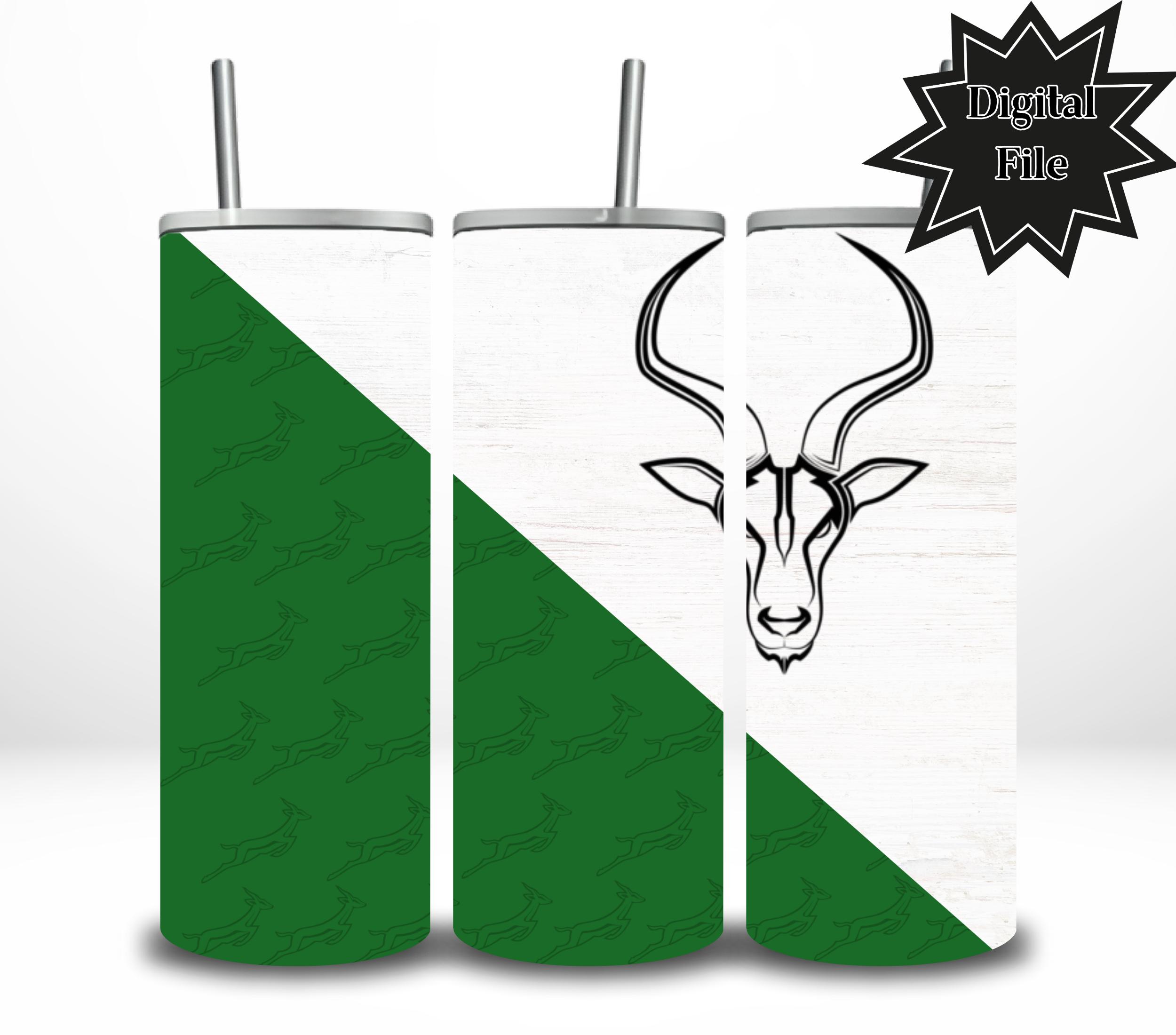 South African Rugby Tumbler Wraps | Springboks | 20oz Skinny Tumbler ...