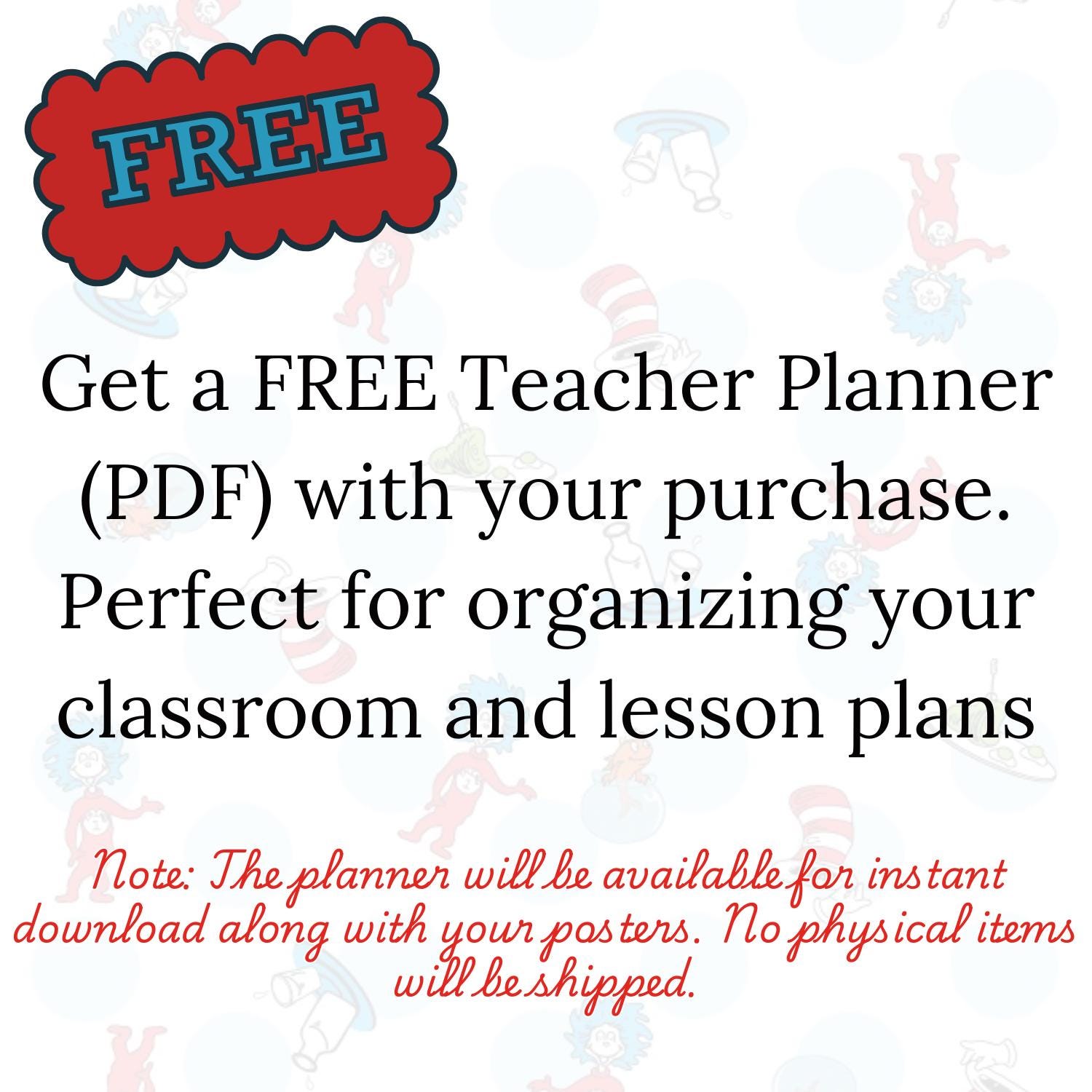 Whimsical Classroom Creations: Dr. Seuss-inspired Posters | Editable ...