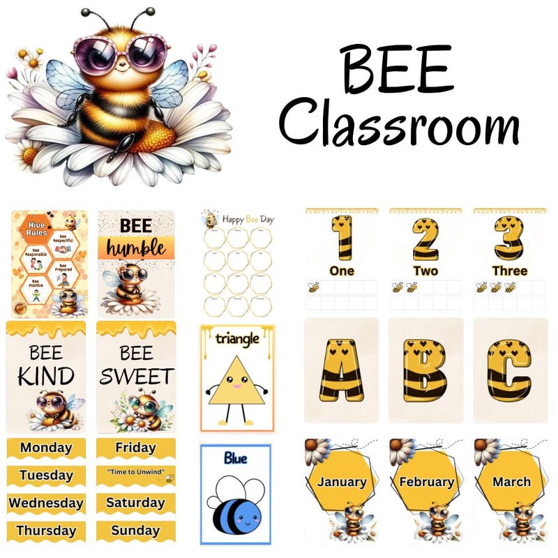 Bee Classroom Decor - Etsy