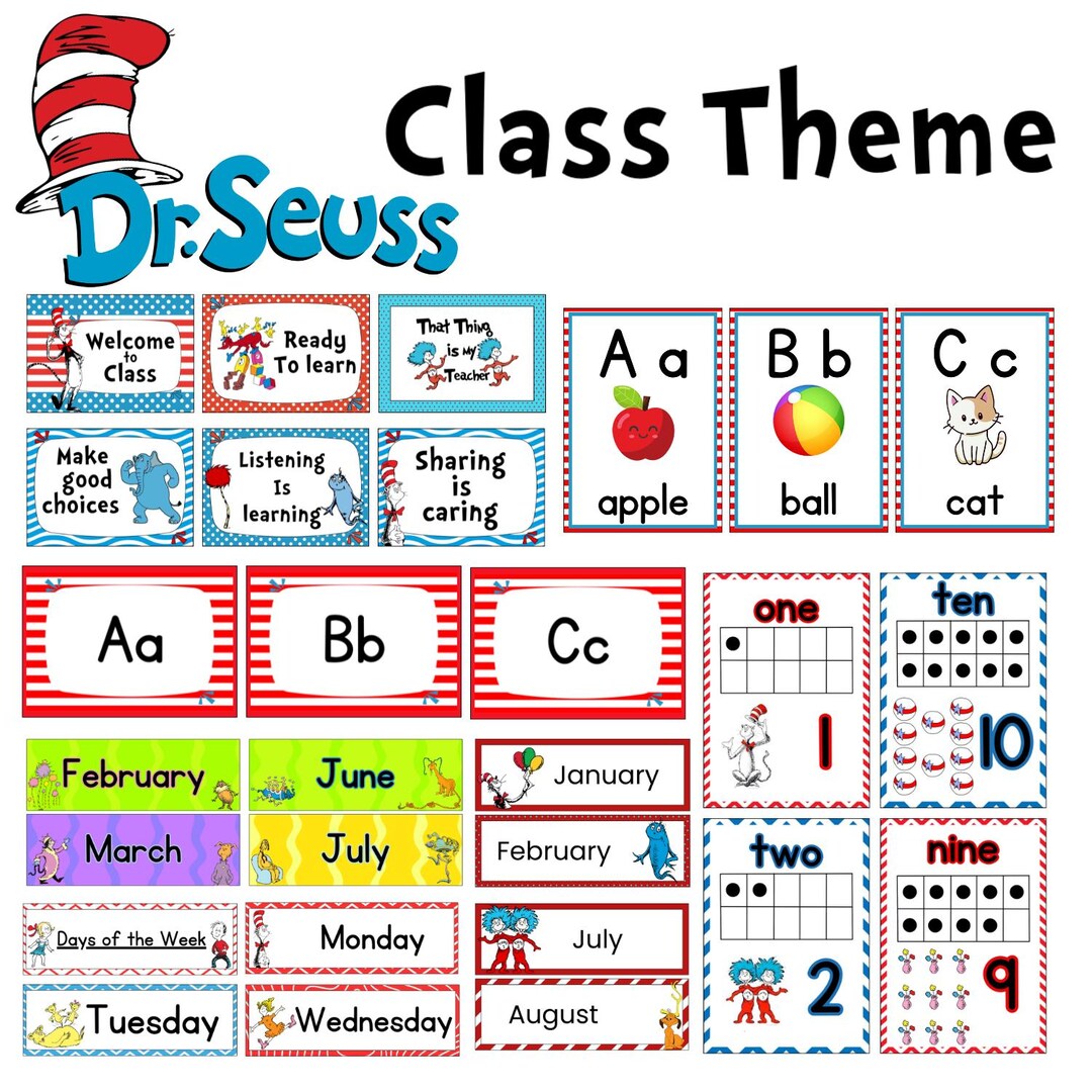 Whimsical Classroom Creations: Dr. Seuss-inspired Posters | Editable ...
