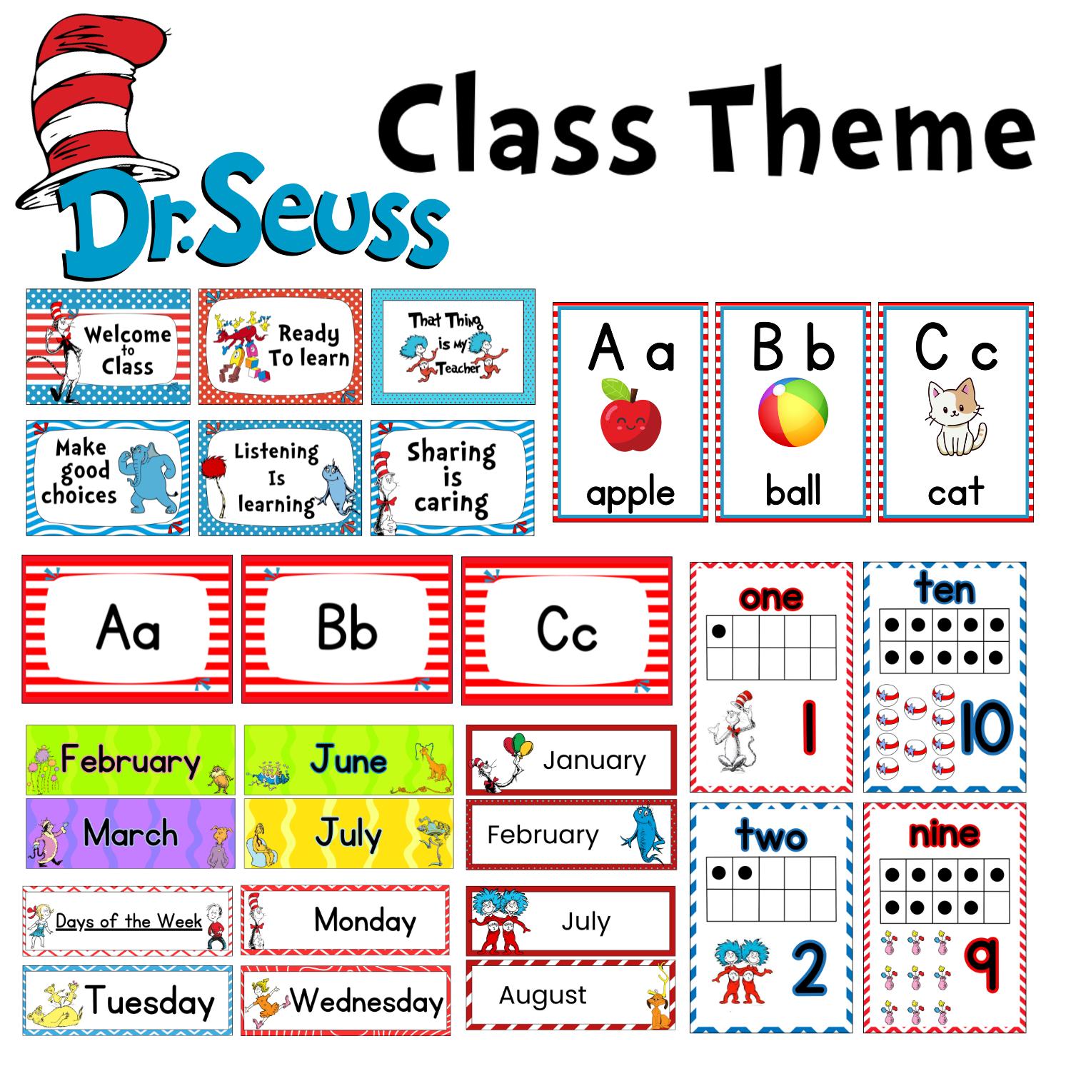 Whimsical Classroom Creations: Dr. Seuss-inspired Posters | Editable ...