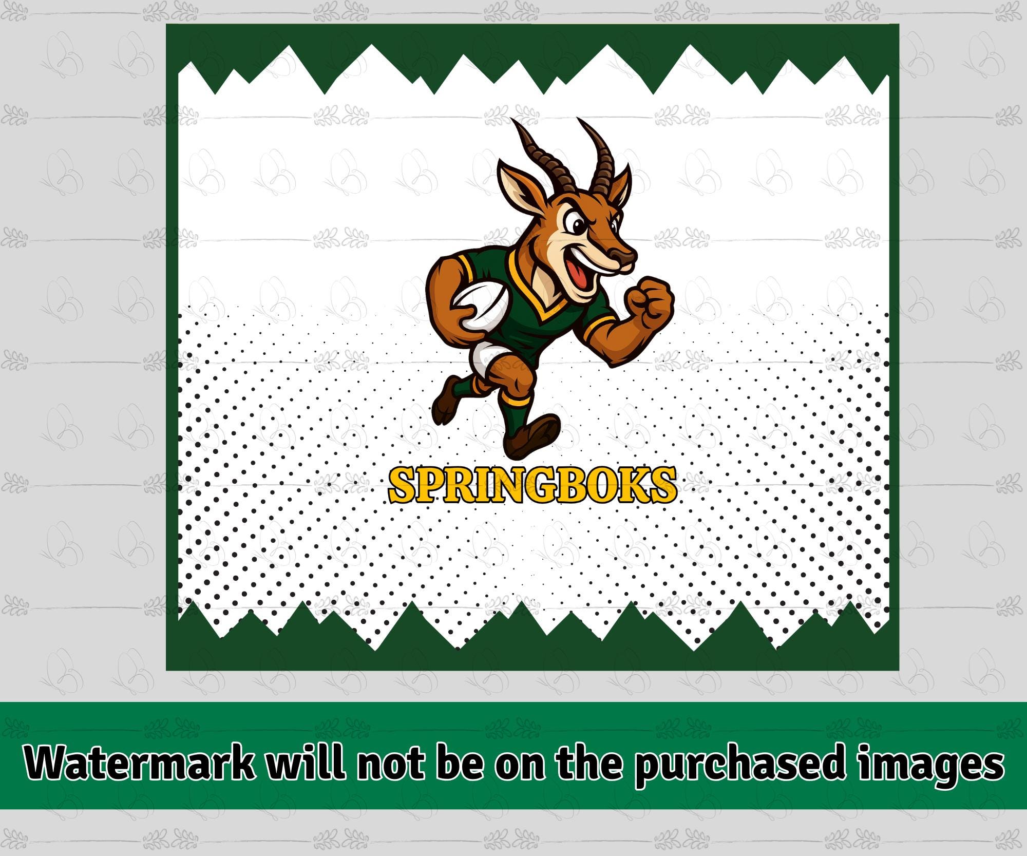 South African Rugby Tumbler Wraps | Springboks | 20oz Skinny Tumbler ...