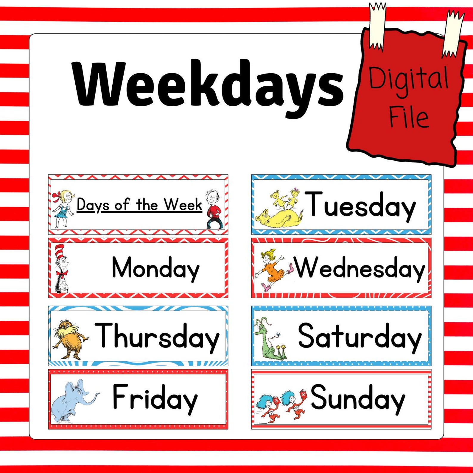 Whimsical Classroom Creations: Dr. Seuss-inspired Posters | Editable ...