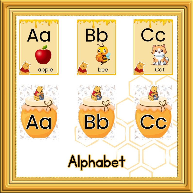 Winnie the Pooh Classroom Decor Bundle | Editable Canva Templates | ABC ...