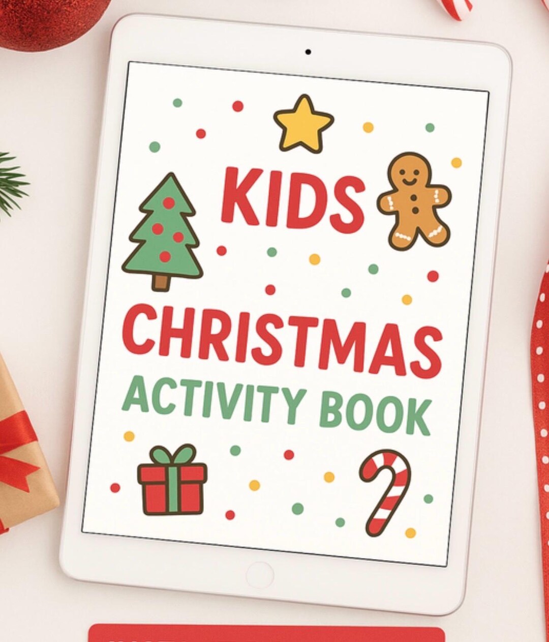 Kids Christmas Activity Book Printable | Holiday Activity Pages for ...