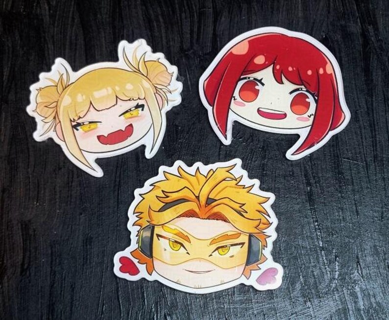 MHA Fridge Magnets & Sticker Set, My Hero Academia, BNHA Merch, Anime ...