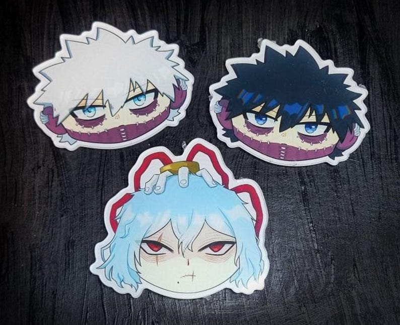 MHA Fridge Magnets & Sticker Set, My Hero Academia, BNHA Merch, Anime ...