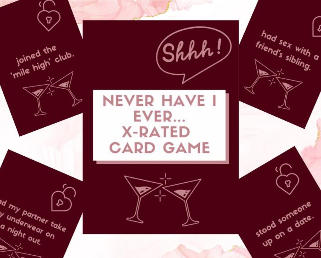 Never Have I Ever X-rated Card Game - Etsy