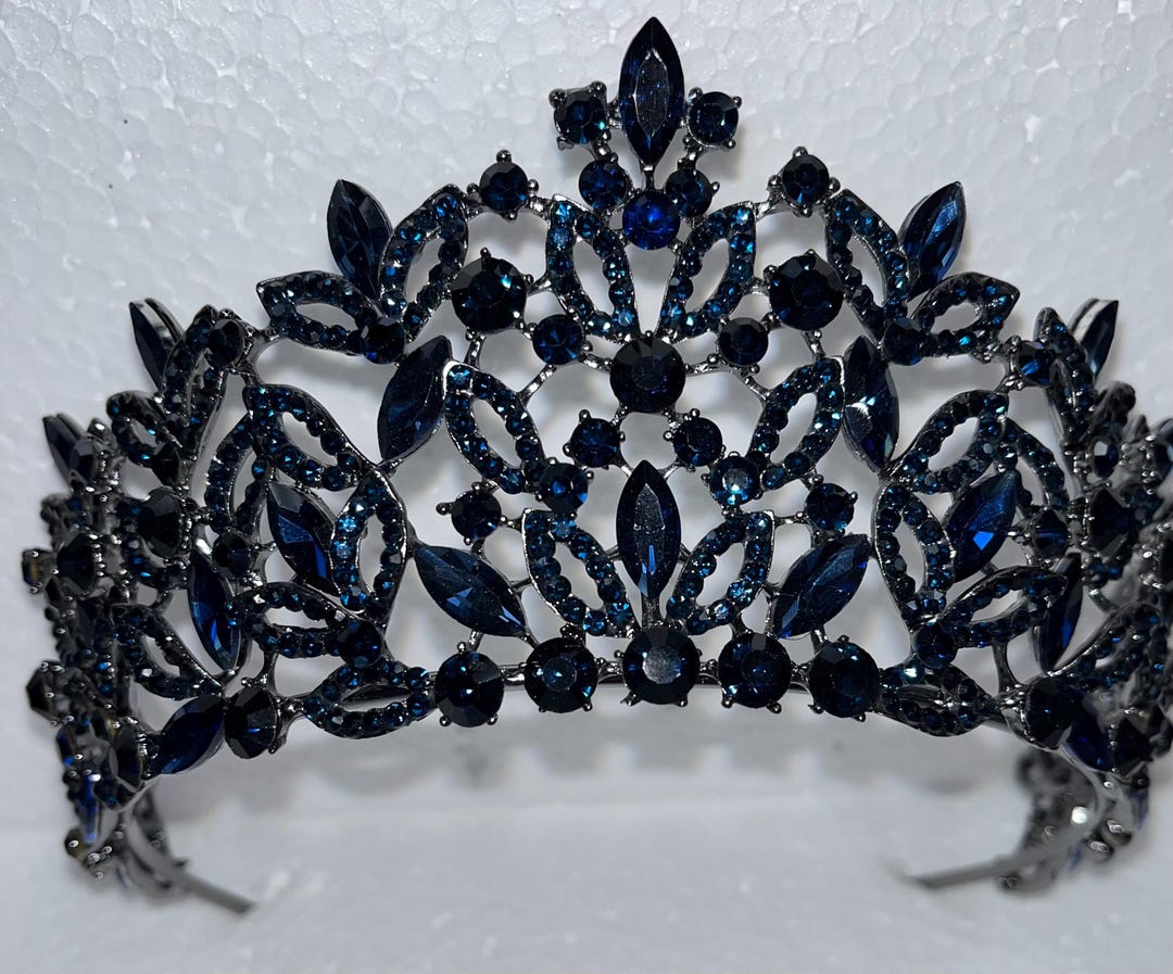 Navy Blue Tiara for Quinceañera - Etsy