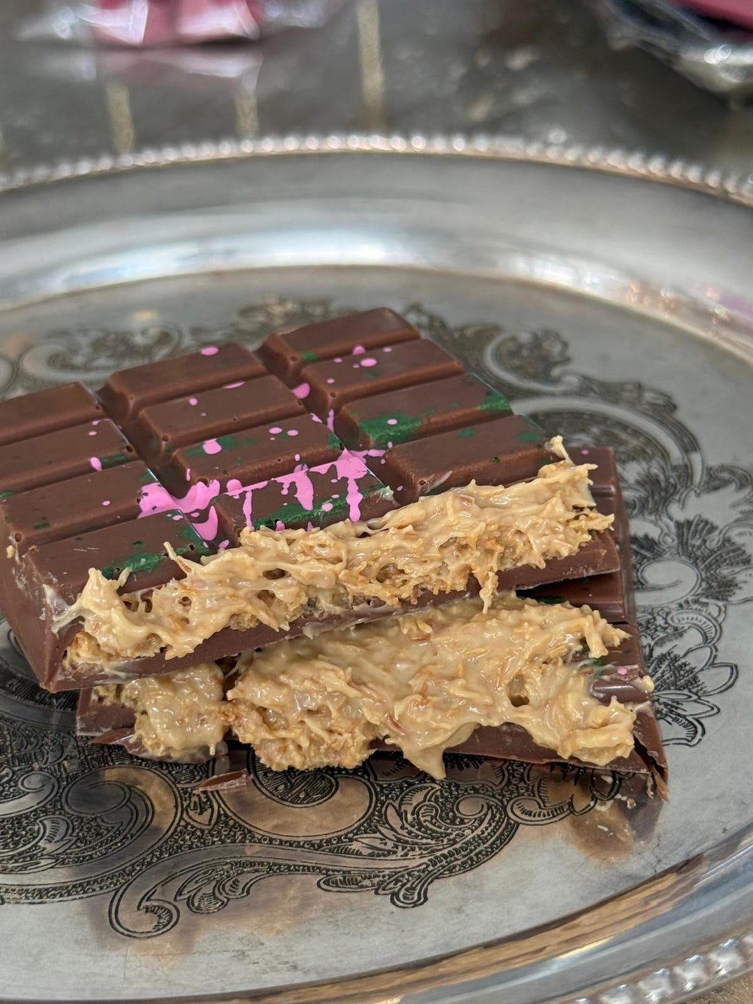 Handmade Dubai Chocolate, Dubai Chocolate Bar, Hazelnut Kunafa ...