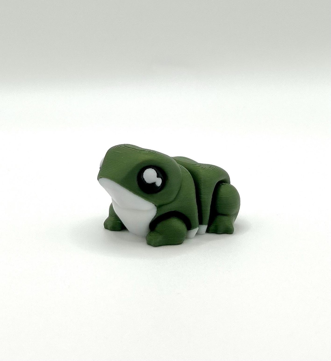 3D Printed Articulated Toad: Green PLA Fidget Toy - Etsy