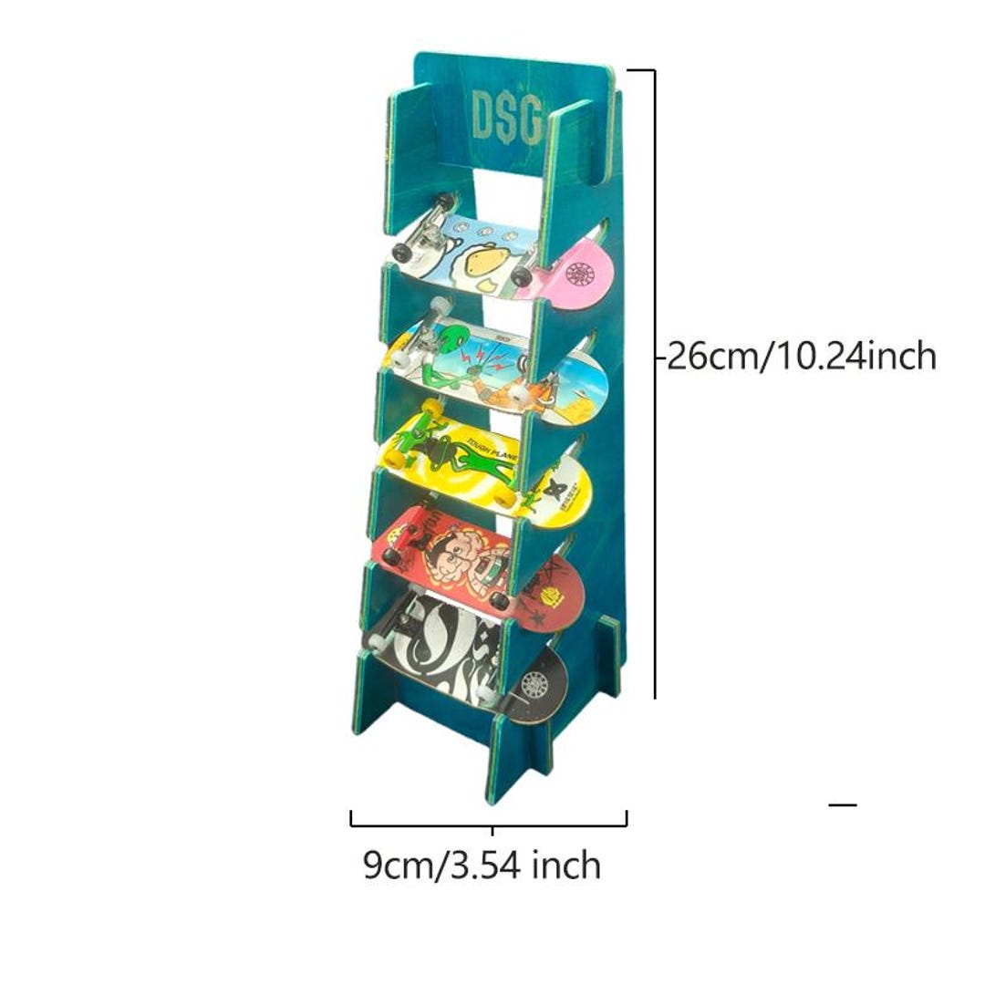 Wooden Fingerboard Display Stand Multi-tier Rack for Fingerboard ...